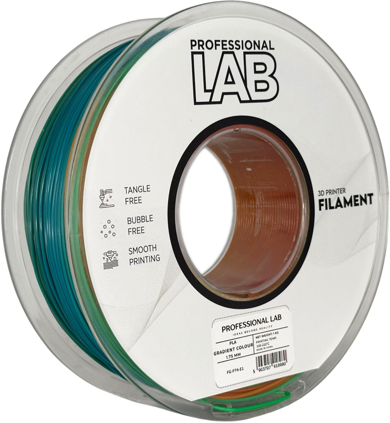 Prof. Lab PLA Gradient Color (duha) 1 kg - 3D Stisk - eshop pro 3D tisk